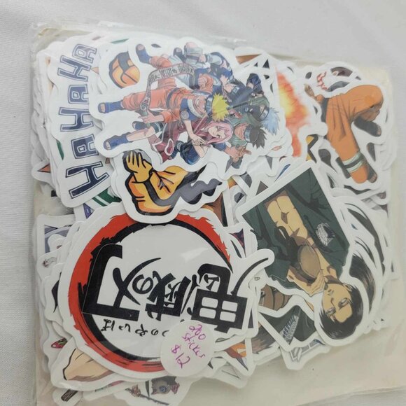 Art | 20 Japanese Anime Vinyl Stickers Demon Slayer Naruto Attack On ...